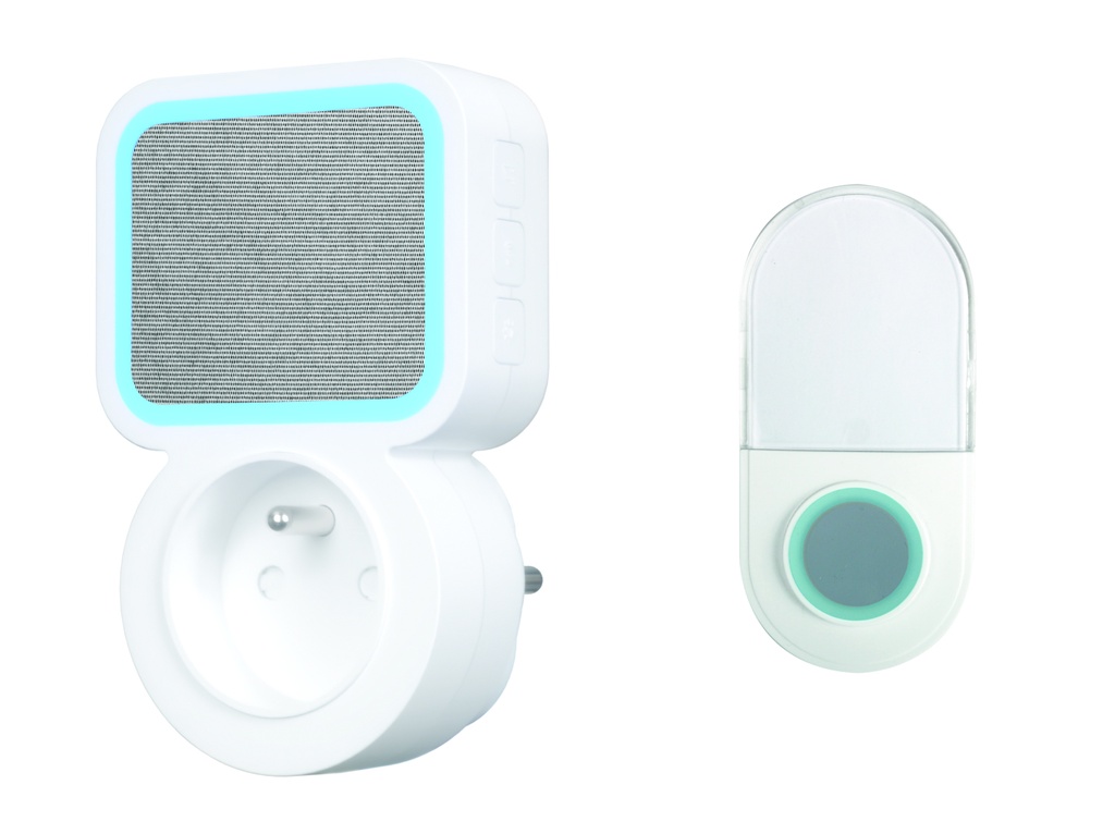 SONNETTE SANS FIL - 200 M - PRISE PLUG | Groupe Normand